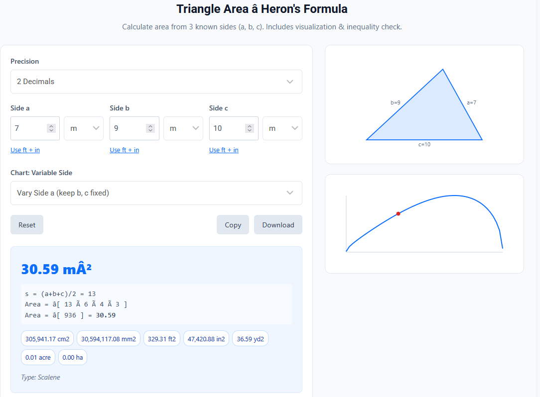 Triangle Area (3D Coordinates) Calculator - Free A-Z Online Calculators